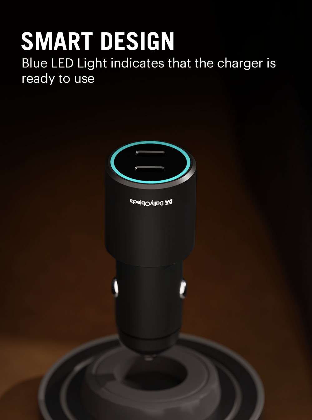 DailyObjects Axle Twin Port Type-C Car Charger Buy At DailyObjects