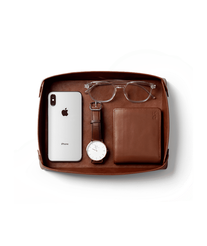 Valet Vegan Leather Tray Tan Buy At DailyObjects